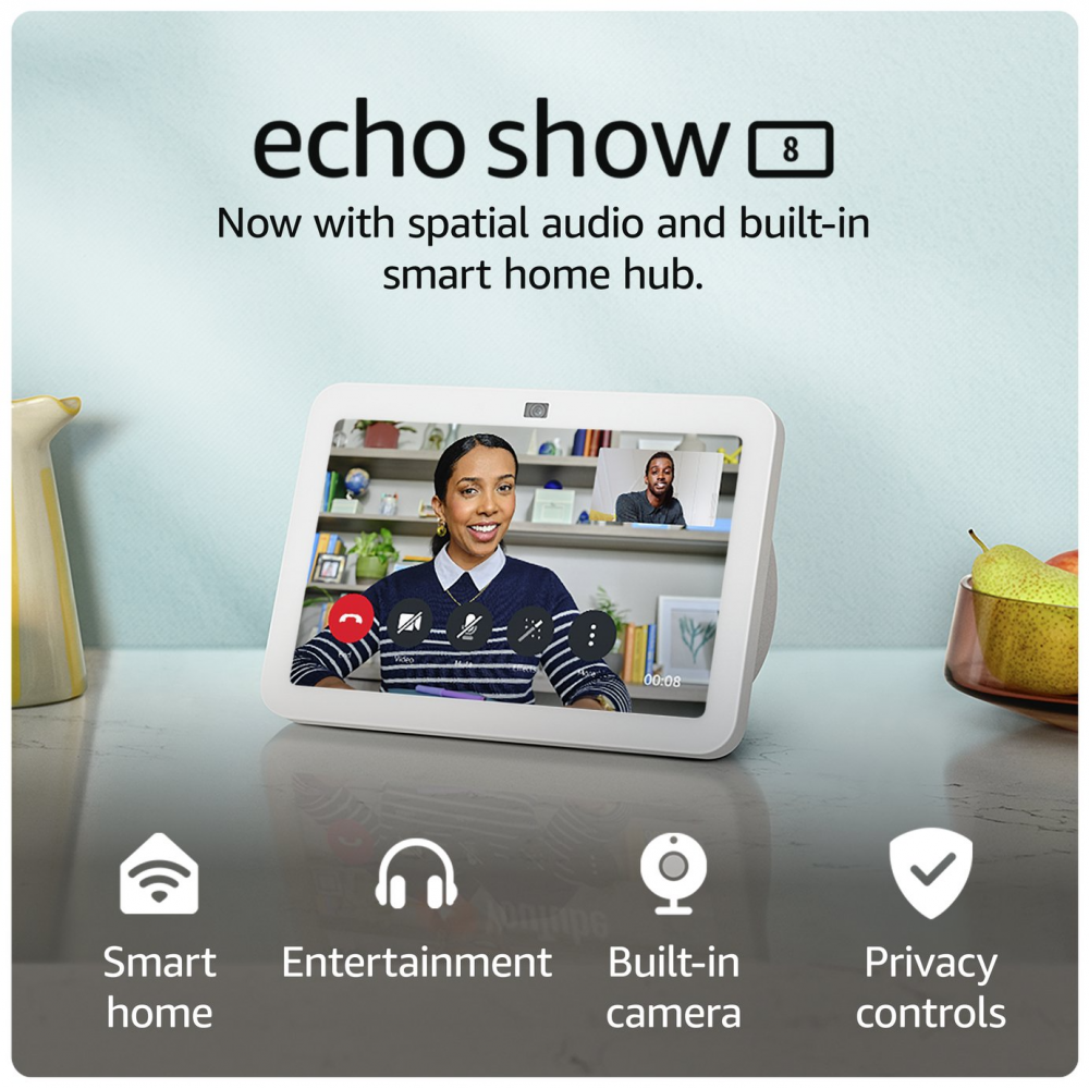 Ourfriday | Amazon Echo Show 8 (3rd Gen) Smart Speaker - White