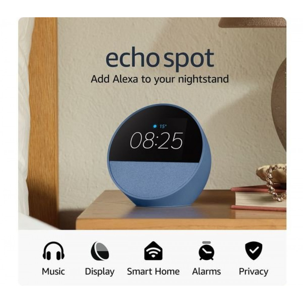 Ourfriday | Amazon Echo Spot (2024) - Ocean Blue