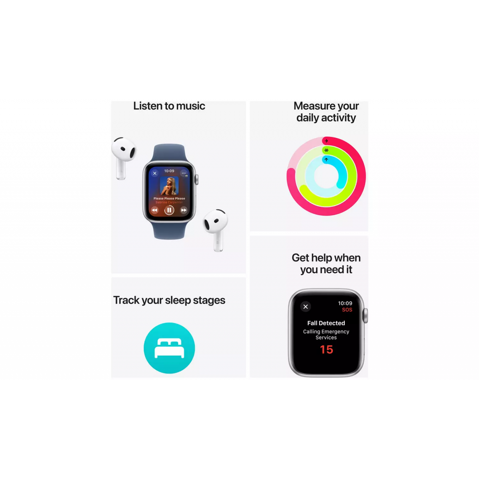 Ourfriday | Apple Watch SE 2024 2nd Generation (GPS, 40mm) - Starlight ...