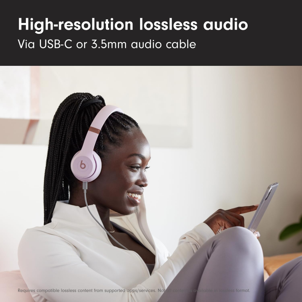 Ourfriday | Beats Solo 4 Wireless Bluetooth On-Ear Headphones - Cloud Pink