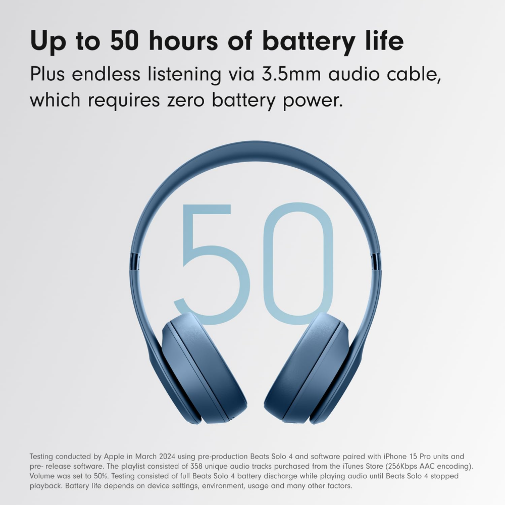 Ourfriday | Beats Solo 4 Wireless Bluetooth On-Ear Headphones - Slate Blue