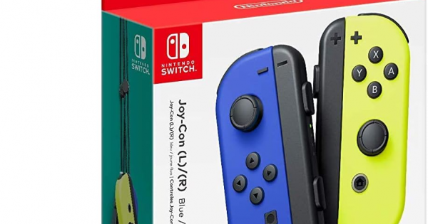 Ourfriday Nintendo Switch Joy Con Left Right Wireless Neon Blue Neon Yellow