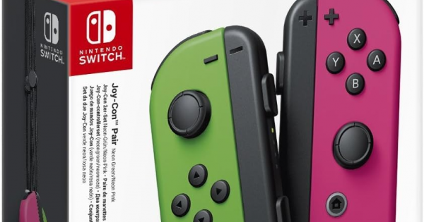 Nintendo Switch Joy Con Left Right Wireless Neon Pink Neon Green