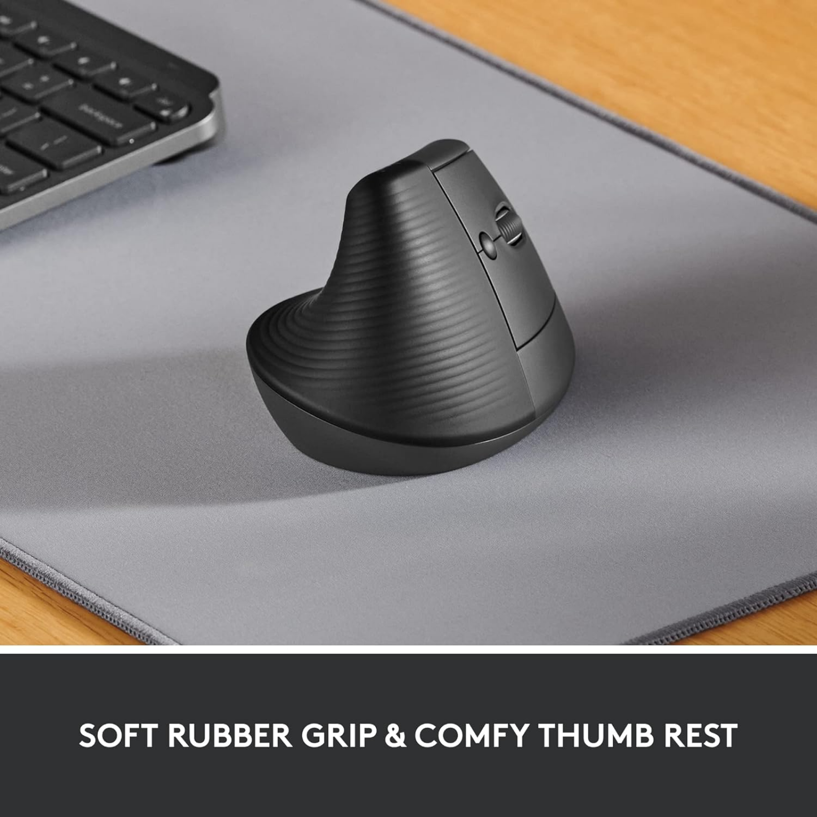 Ourfriday | Logitech Lift Vertical Ergonomic Mouse, Wireless - Black