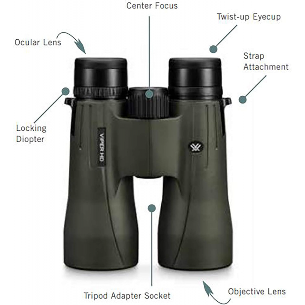 Ourfriday | Vortex Optics Viper HD Roof Prism Binoculars 10x42