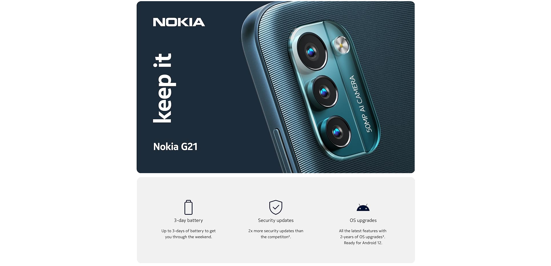 Ourfriday | Nokia G21 4G Smartphone (Dual-Sim, 6+128GB) - Dusk